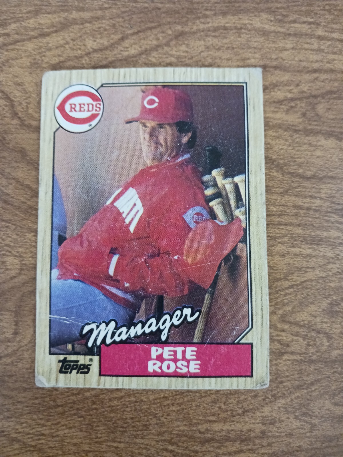 Pete Rose Manager 1987 Topps #393 Cincinnati Reds Baseball Card | eBay