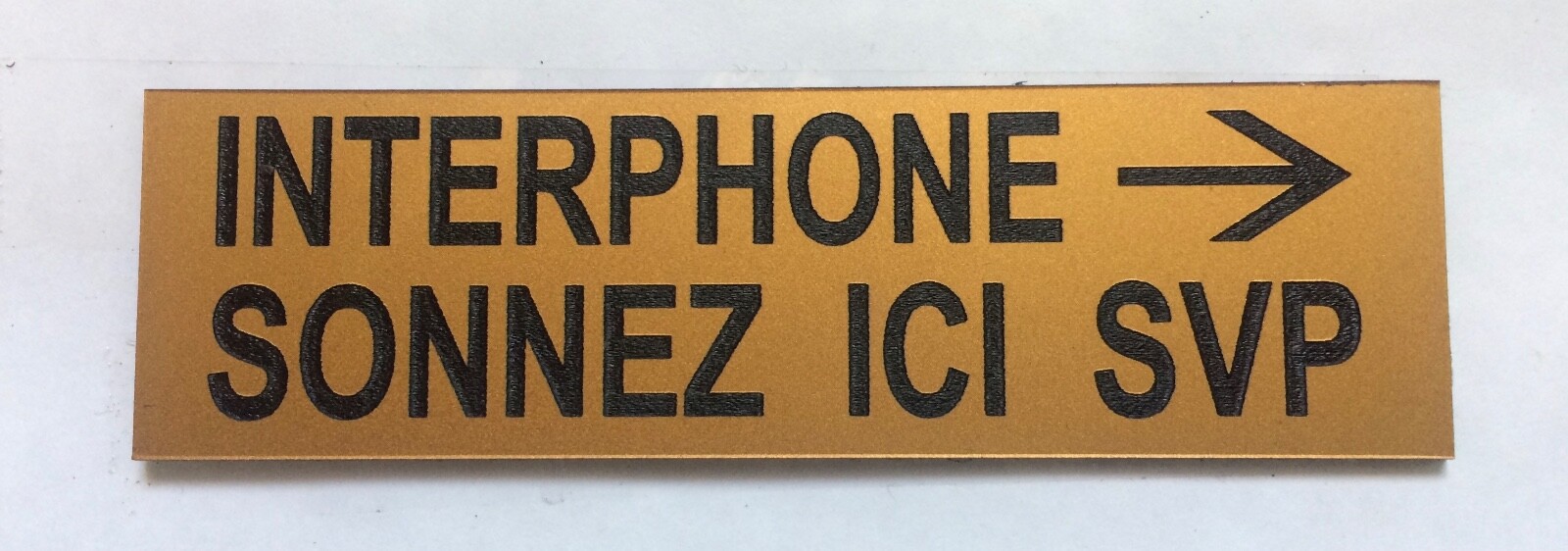 plaque, panneau "INTERPHONE SONNEZ ICI SVP" signalétique | eBay