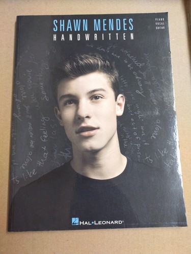 Shawn Mendes Handwritten Sheet Music Piano Vocal Guitar Songbook Hal ...