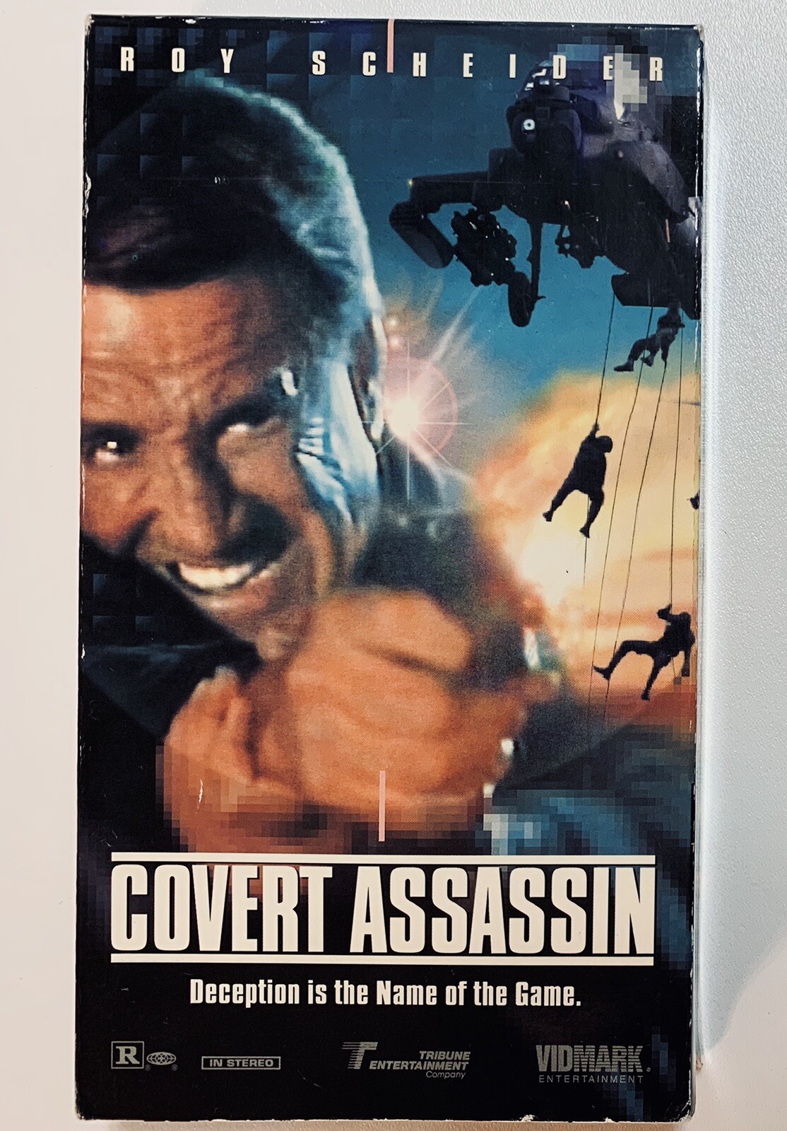 COVERT ASSASSIN 1993 VHS Video Tape ROY SCHEIDER Former BLOCKBUSTER ...