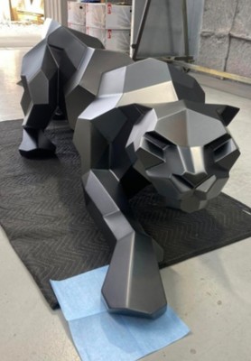 Stealth Panther – Handcrafted Geometric Metal Sculpture | eBay