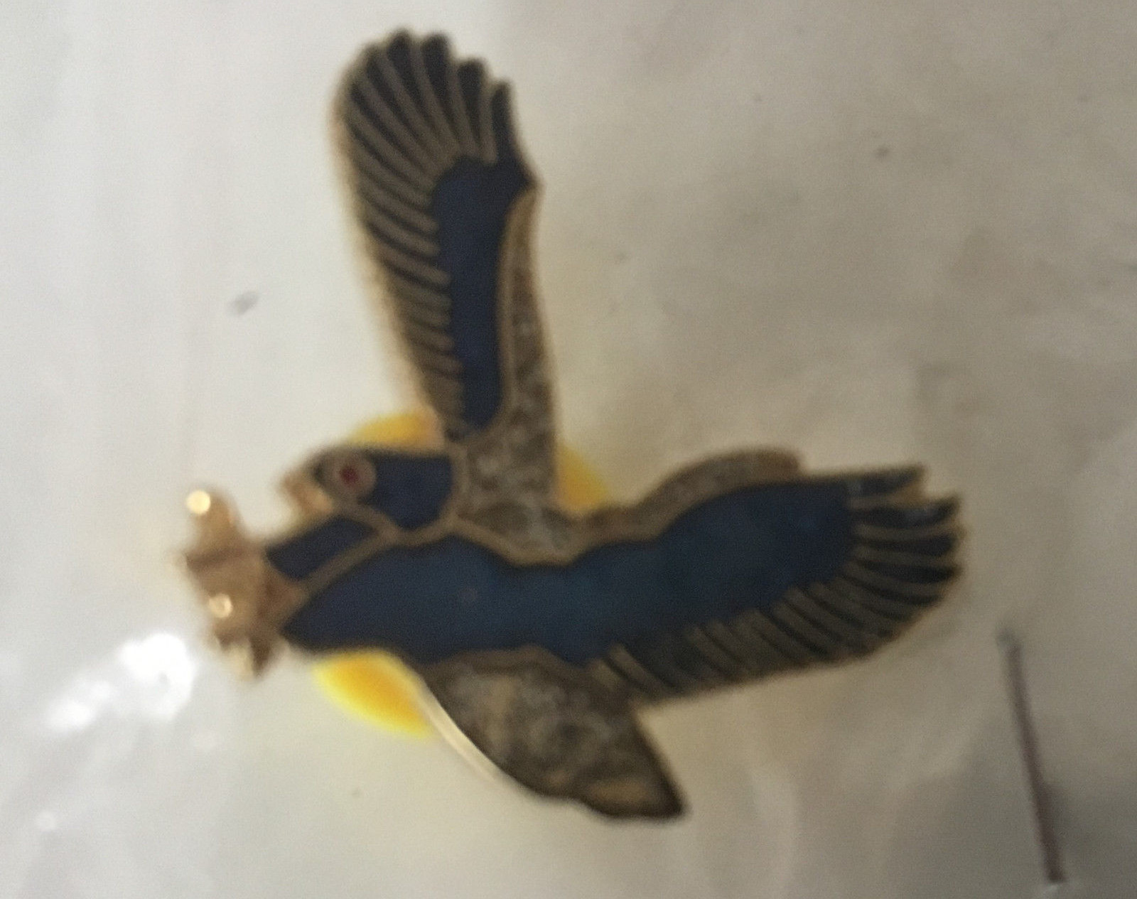 Blue Hawk Plastic Lapel Pin 1 X 3/4 | eBay