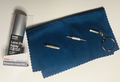 Eyewear Care Kit Lens Cleaner Spray, Cleaning Cloth, & 4-in-1 Repair ...