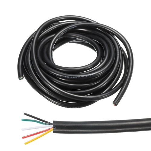 18AWG Electrical Wire 5 Conductors Tinned Copper 16.4Ft Low Voltage ...