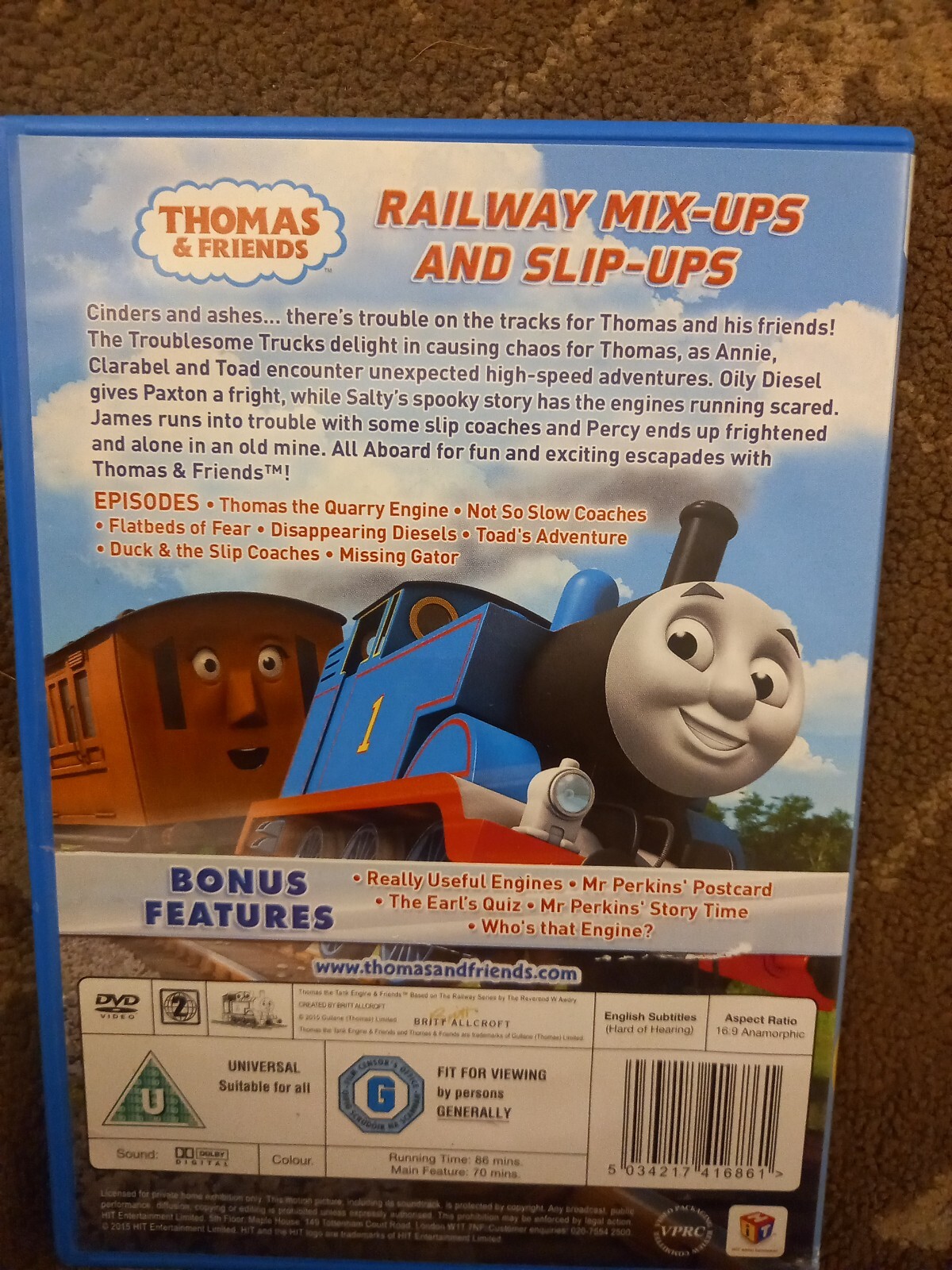 THOMAS TANK ENGINE TROUBLE ON THE TRACKS DVD 7 EPISODES KIDS | eBay