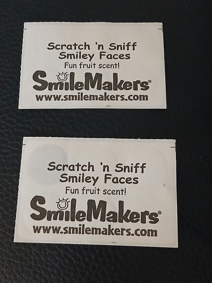 Vintage SmileMakers Smiley Scratch And Sniff Stickers | eBay