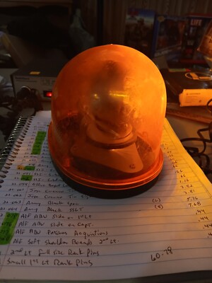 12V Revolving Warning Automotive Amber Teardrop Light Magnetic Base (21 ...