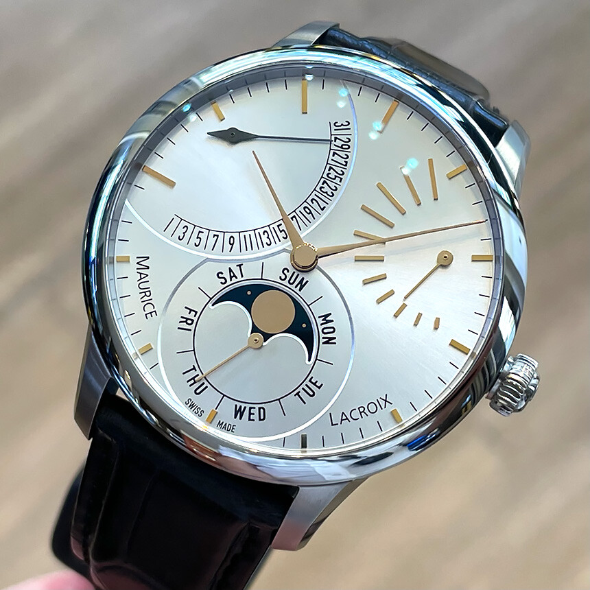 Maurice Lacroix Masterpiece Lune Retrograde Moon-phase Day Date Swiss ...