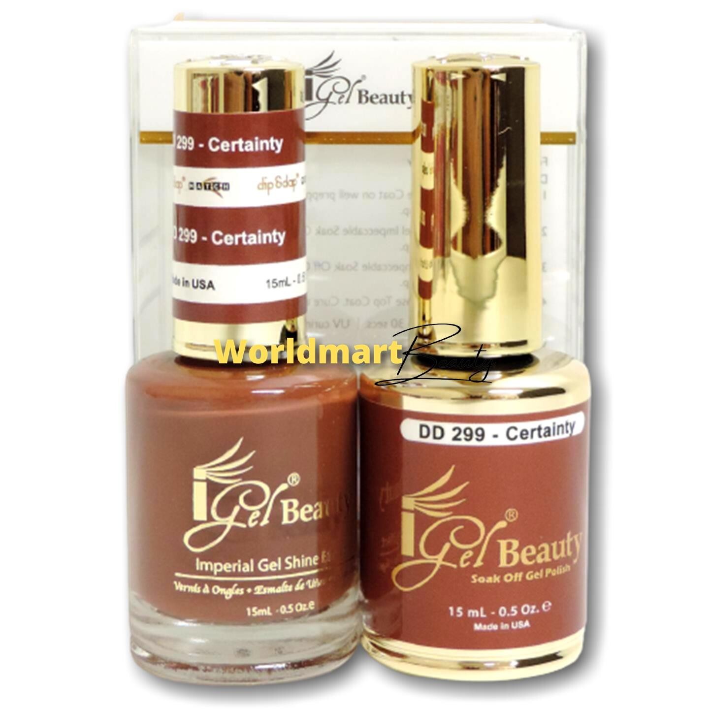 IGel Beauty Gel Nail Polish 0.5oz Gel Color DUO DD299- CERTAINTY | eBay