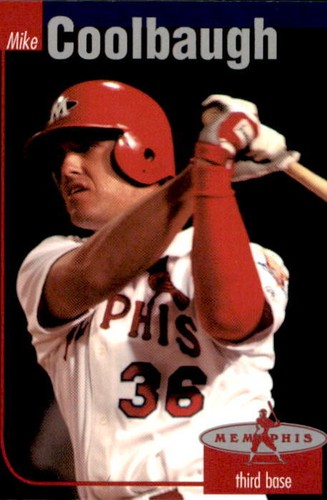 2002 Memphis Redbirds Post #20 Mike Coolbaugh Binghamton NY San Antonio ...