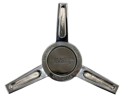 4 - AMERICAN RACING EQUIPMENT 427 WHEEL RIM CENTER CAP SPINNER TRIBAR ...