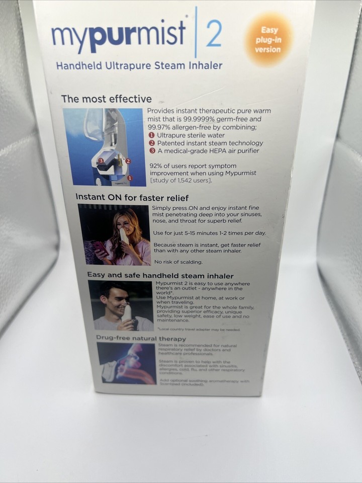 mypurmist Classic Handheld Personal Steam Inhaler Vaporizer Humidifier ...