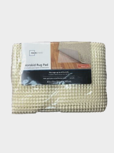 Good Housekeeping Non-slip Rug Underlay Fits 4ft x 6ft (40”x59”) Cream ...