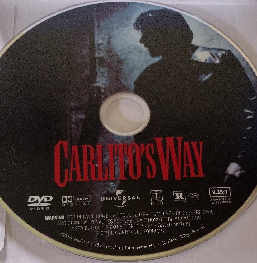 Carlito's Way (DVD disc only, 1993) widescreen 25192145926 | eBay