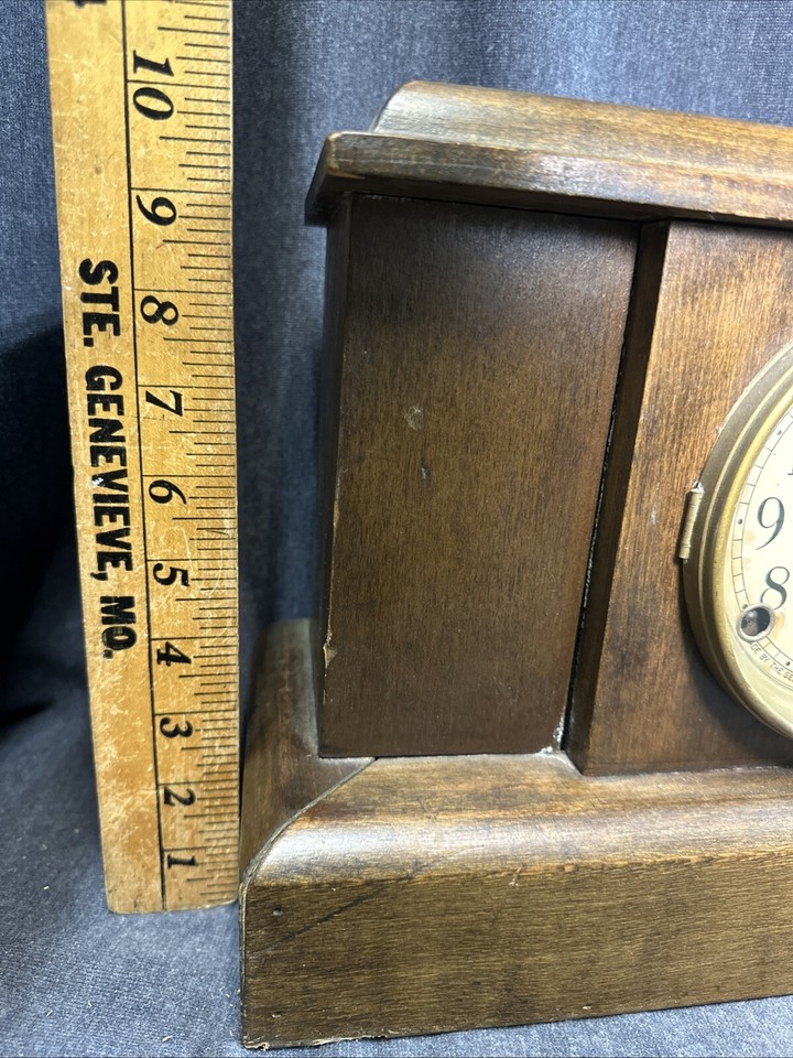 Antique SESSIONS Mantle Clock Refinished Adamantine Strikes Hour 1/2 ...