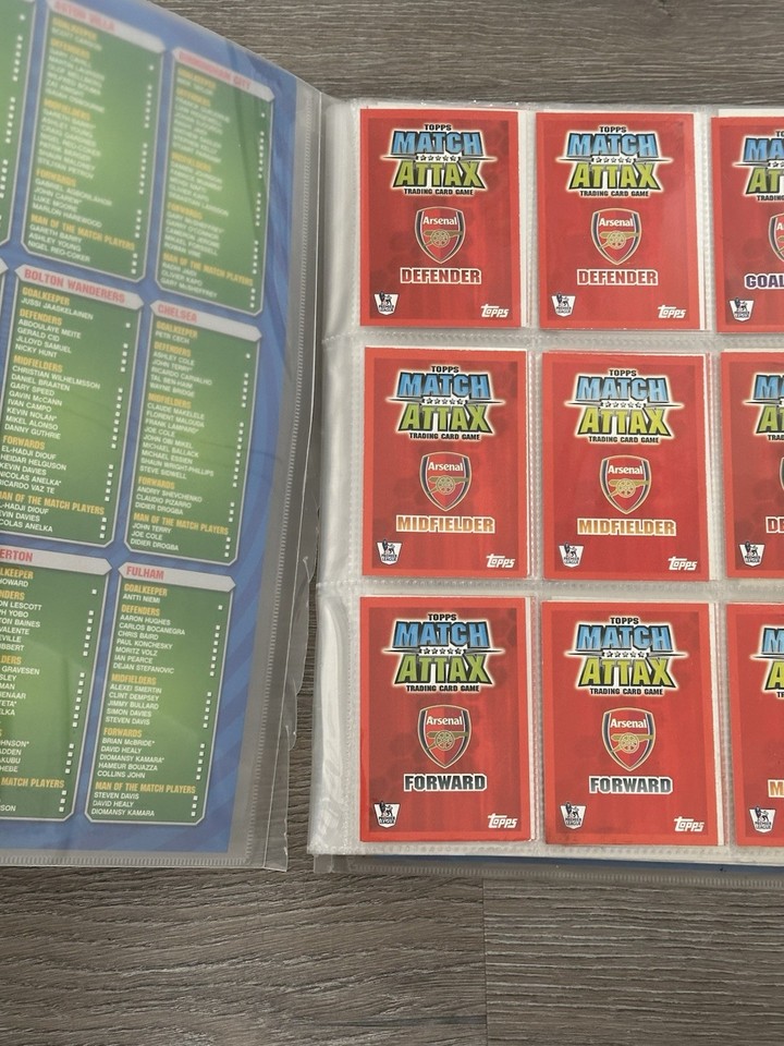 MATCH ATTAX 2007/08 07/08 SET OF 341 CARDS IN BINDER + 1 LIMITED ...