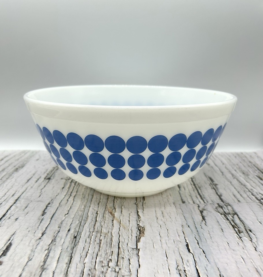 Vintage Pyrex Bowl, Pyrex Blue Dot 403, 1960s Pyrex Mixing Bowl | eBay