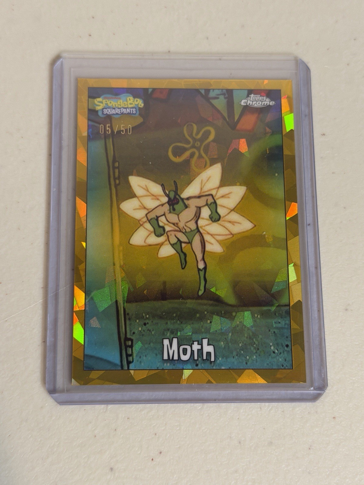 2025 Topps Chrome Sapphire Spongebob #9 MOTH GOLD /50 SSP | eBay