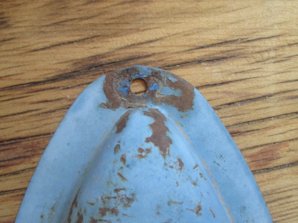Vintage Taylor Tot X Blue Metal Replacement Part Base Plate for Handle ...