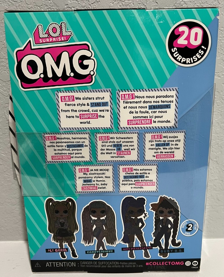 VHTF! New LOL Surprise Busy BB Busy B.B. OMG Fashion Doll w/ 20 ...