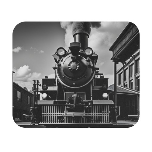 Mouse Pad (Rectangle) Steam Engine Train in Front of Depot Design 2 | eBay