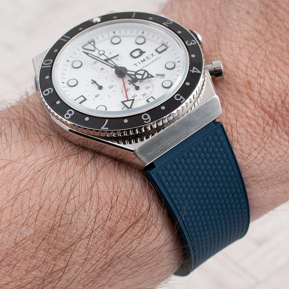 TQ18 Q Timex Replacement Watch Straps - FKM Rubber Quick Release Watch ...