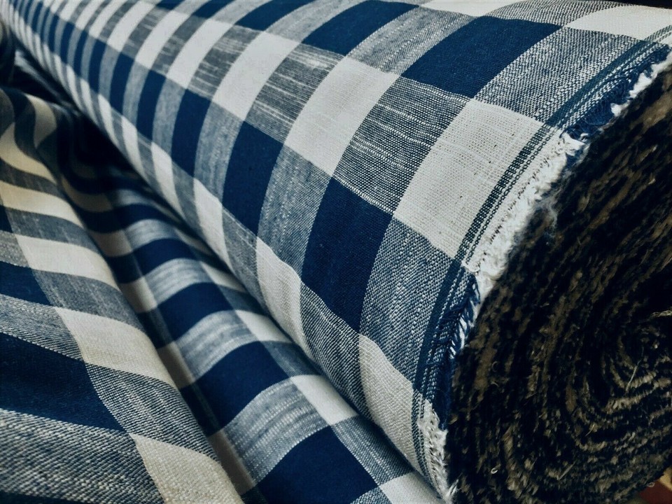 Gingham Linen Checked Cotton Fabric Plaid Material Buffalo Check 55 ...