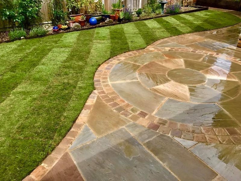 Raj Green Indian Sandstone Cobblestone Setts 9 SQM Pack 200X100 MM ...