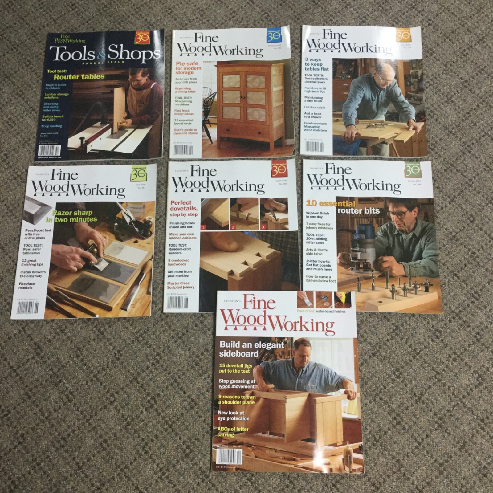 Taunton's Fine Woodworking Magazines Issued Editions #2-#259 | eBay