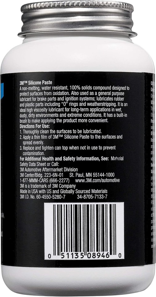 3M Silicone Paste - Car Brakes Lubricant Grease - 8 oz 08946 - Free ...