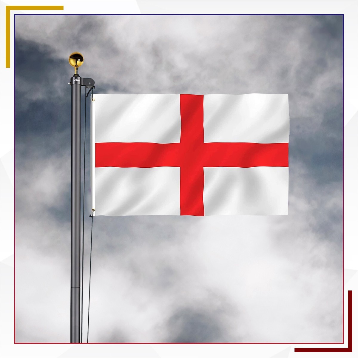 Uk Flag England Flag 3x2 Feet - St George's Cross, For Display ...