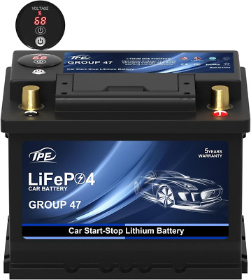 Car Start-Stop Lithium Battery BCI Group47 LiFePO4 Lithium-ion Car ...