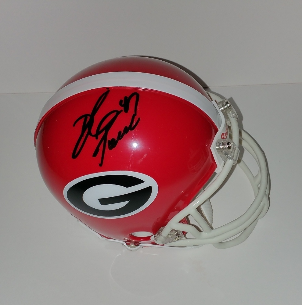 David Pollack Georgia Bulldogs Autographed Hand Signed Mini Helmet | eBay