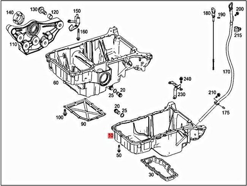 Genuine MERCEDES Oil pan 2740140100 | eBay