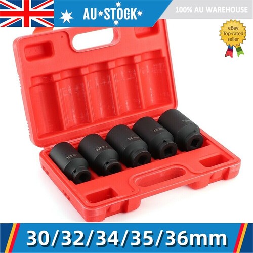 5X /2" Drive 2 Point Deep Socket Bit Star Hex Ratchet 30mm 32mm 34mm ...