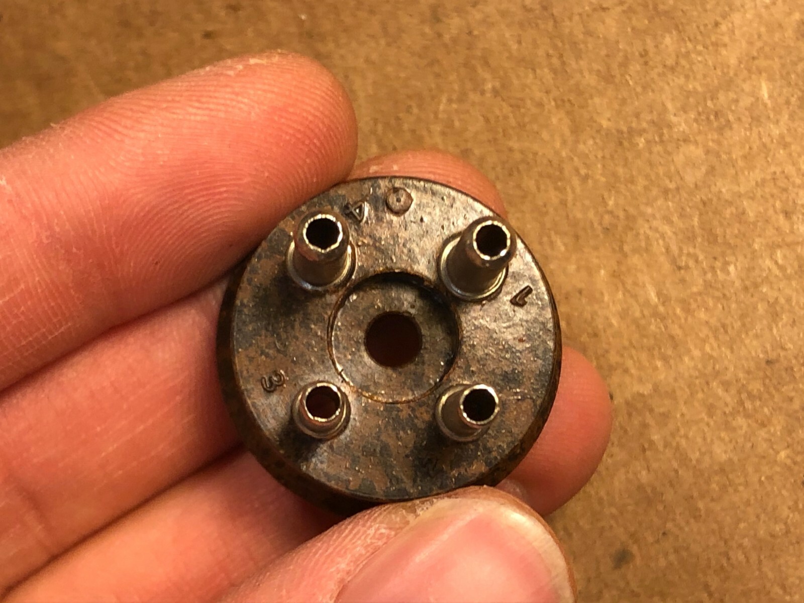 NOS Vintage Amphenol 4-pin Brown Speckled Bakelite Shorting Plug ...