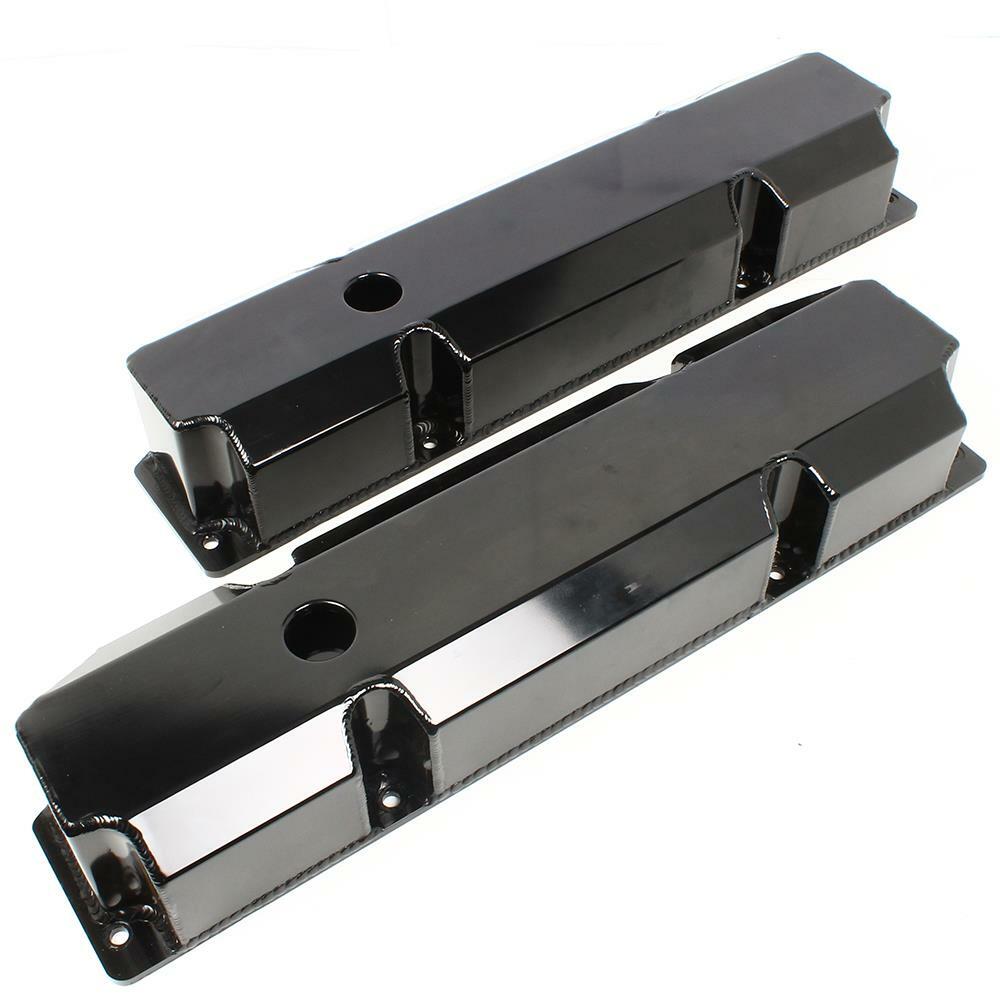 Fits Mopar Chrysler Dodge Big Block BLACK FABRICATED Valve Covers 383 ...