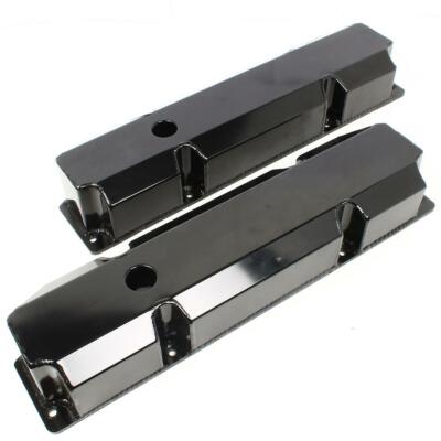Fits Mopar Chrysler Dodge Big Block BLACK FABRICATED Valve Covers 383 ...