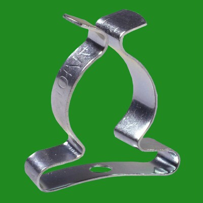 25x T5 Terry Closed Tool Clips 16mm 5/8 inch Tube, Pipe, BZP Spring ...