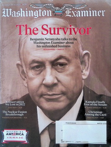 Washington Examiner Magazine December 20-27, 2022 Benjamin Netanyahu | eBay