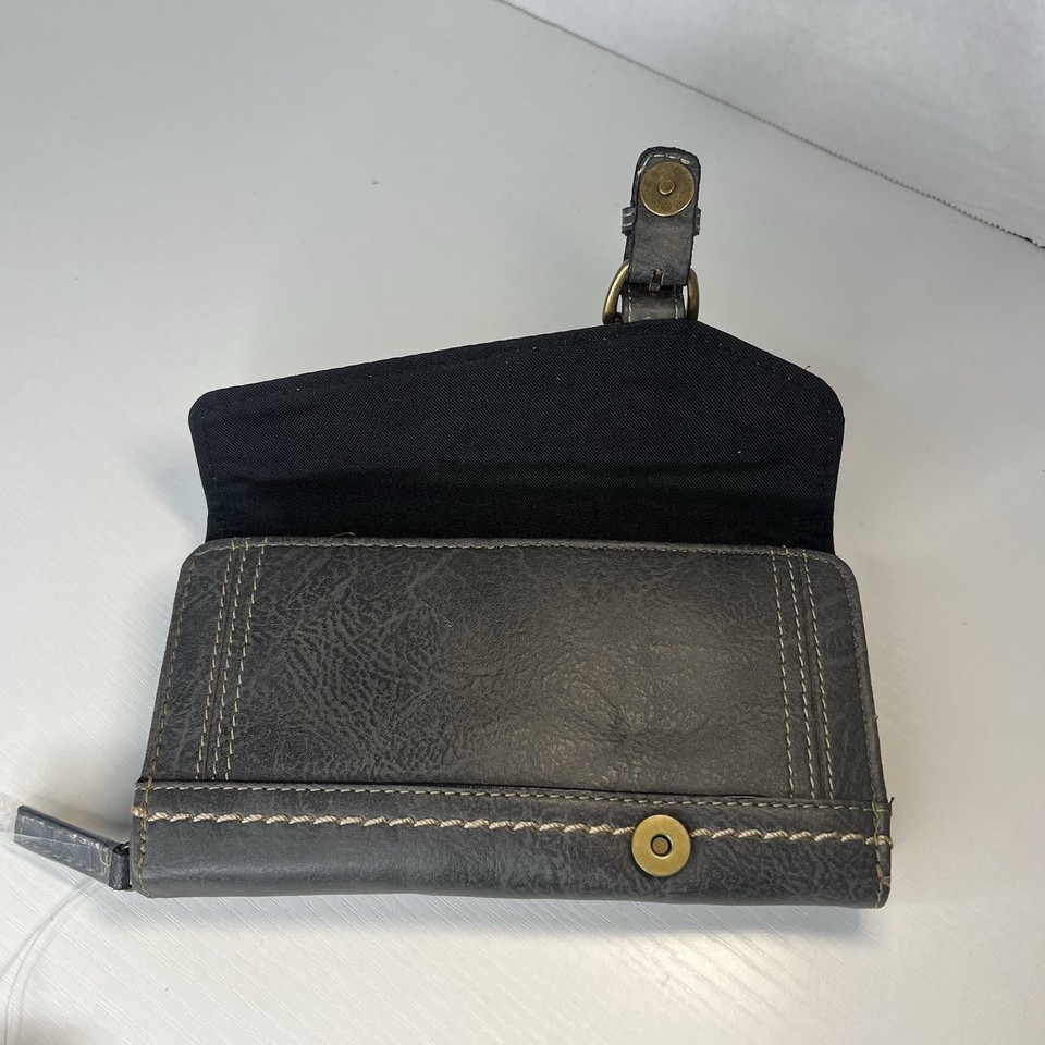 B.O.C. Born Concept Clutch Trifold Wallet Dark Grey 7in New With Tags ...