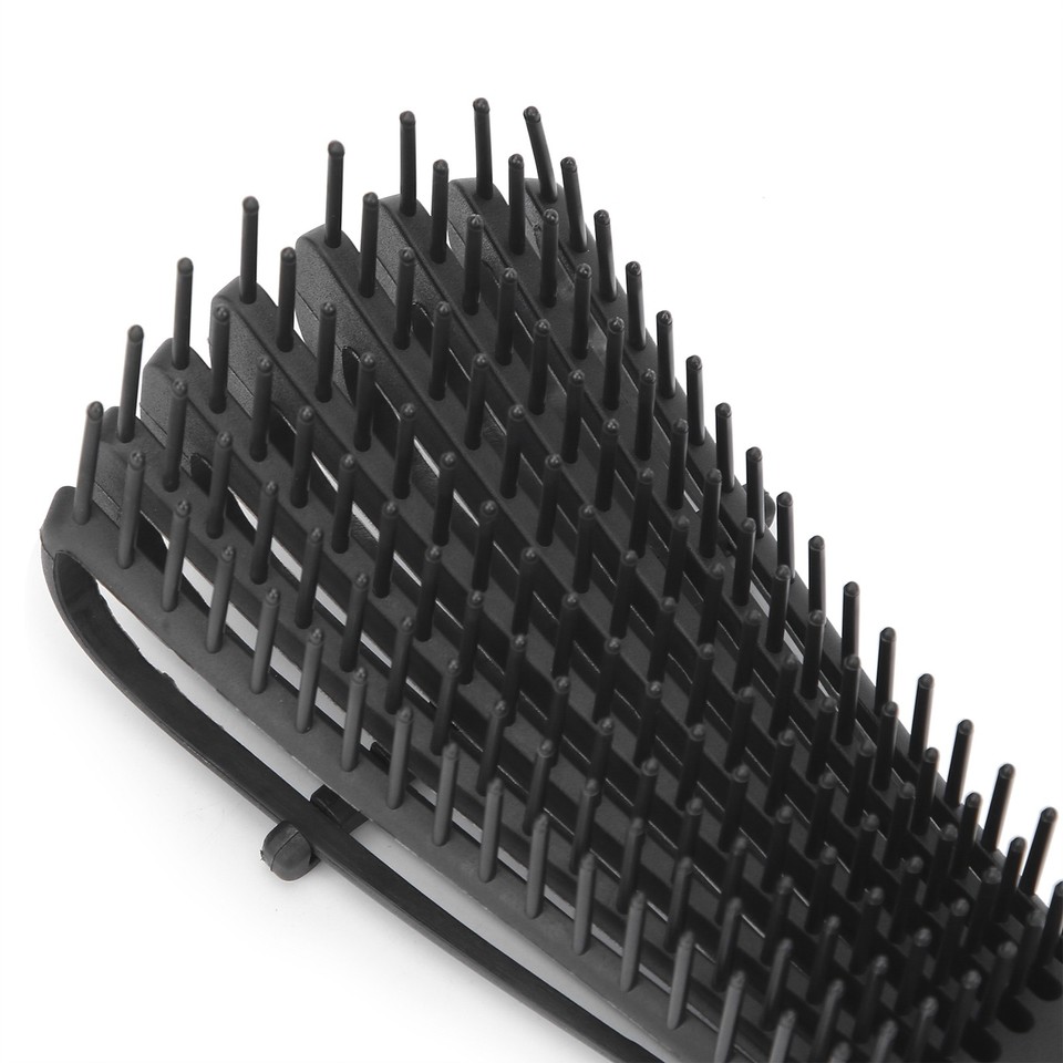 Black Detangling Hair Brush Knots Detangler Comb Fine Teeth Hair Brush ...