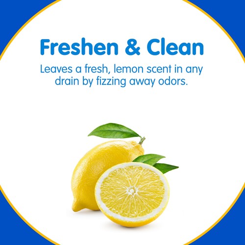 Lemon Drain Freshener Tablets 6 Count Fizzing Odor Eliminator For All ...