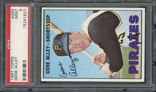 1967 TOPPS #283 GENE ALLEY PSA 9 PIRATES *B67233 | eBay