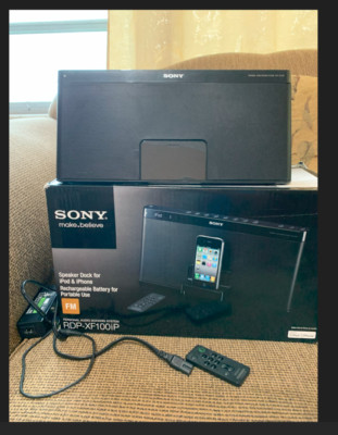 Sony RDP-XF100ip Personal Audio Docking System Bluetooth Wireless ...