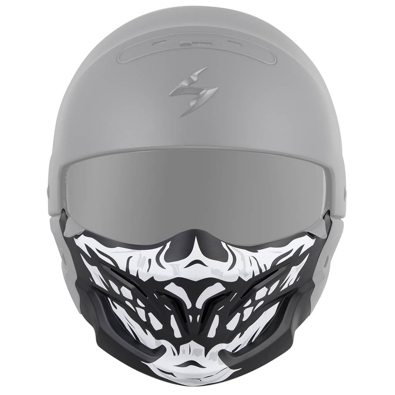 Scorpion Covert Helmet Replacement Skull Face Mask Black/White | eBay