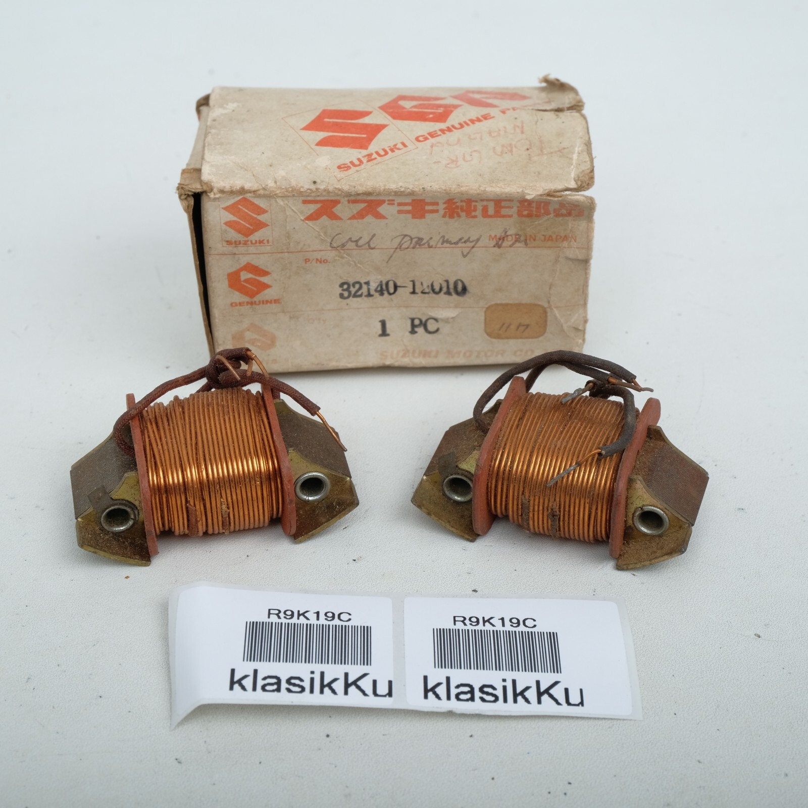 2pcs Suzuki A100 1973-1975 Primary Coil NOS 32140-12010 Genuine A100-4 ...