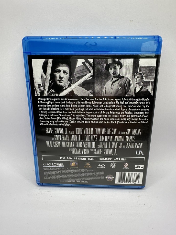 Man With the Gun (Blu-ray, 1955) Kino Lorber Robert Mitchum Western HTF ...