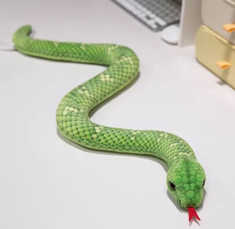 Green Anaconda Snake Plush Toy 25" Stuffed Animal Toddler Doll Gift for ...