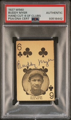 1927 W560 Hand Cut Buddy Myer Auto PSA Authentic | eBay